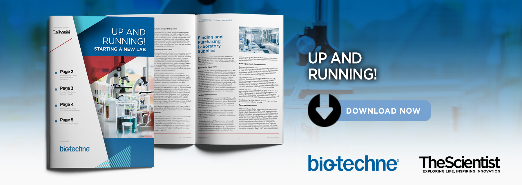 Up and Running: Starting a New Lab