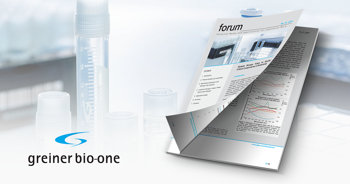 Sample Storage Tubes as Quality-Critical Components in Biobanking